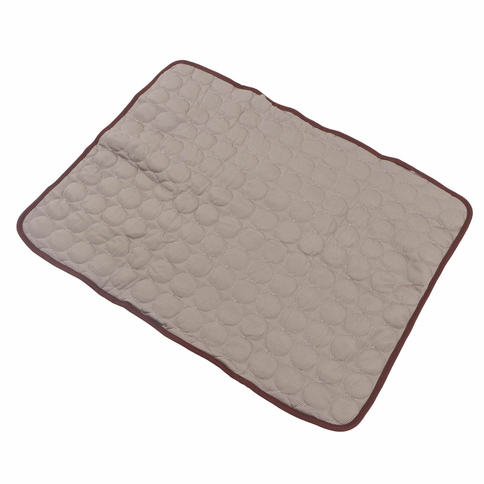 Охлаждающий мат Pet Cooling Mat для собак и кошек, складной, переносной, размер L, коричневый