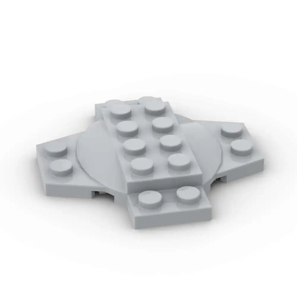 SixBricks модульный строительный блок 6x6x2/3 Серый, 194-light grey 1PCS
