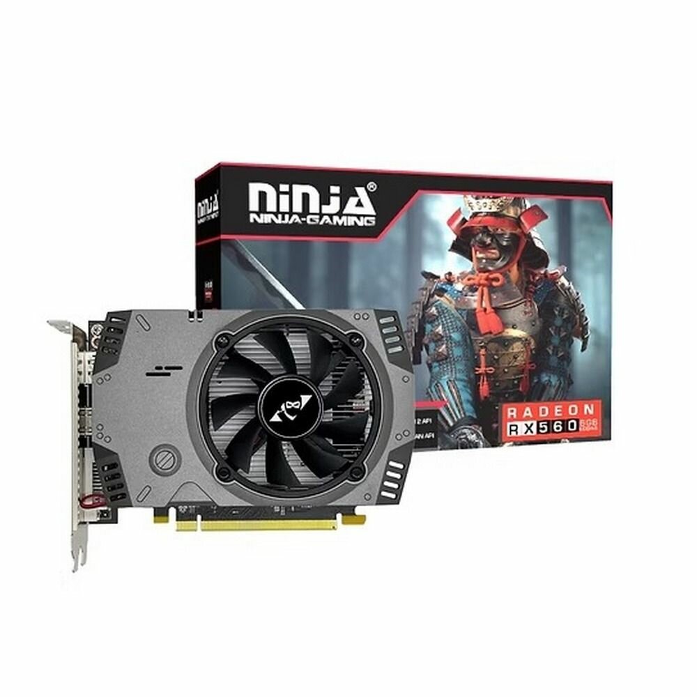 Видеокарта Ninja (Sinotex) RX560 4GB GDDR5 128bit DVI DP HDMI 1FAN RTL