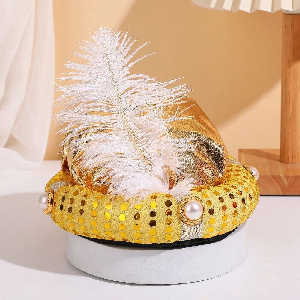 Повязки на голову, индийская кепка, головной убор, реквизит для выступлений, тюрбан из Султана, шапки для ролевых игр, для взрослых и детей, арабский головной убор, косплей, карнавал