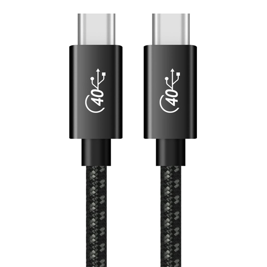 Кабель USB-C — USB-C, 40 Гбит/с, USB4, Thunderbolt 4, 0.5m — фото 1