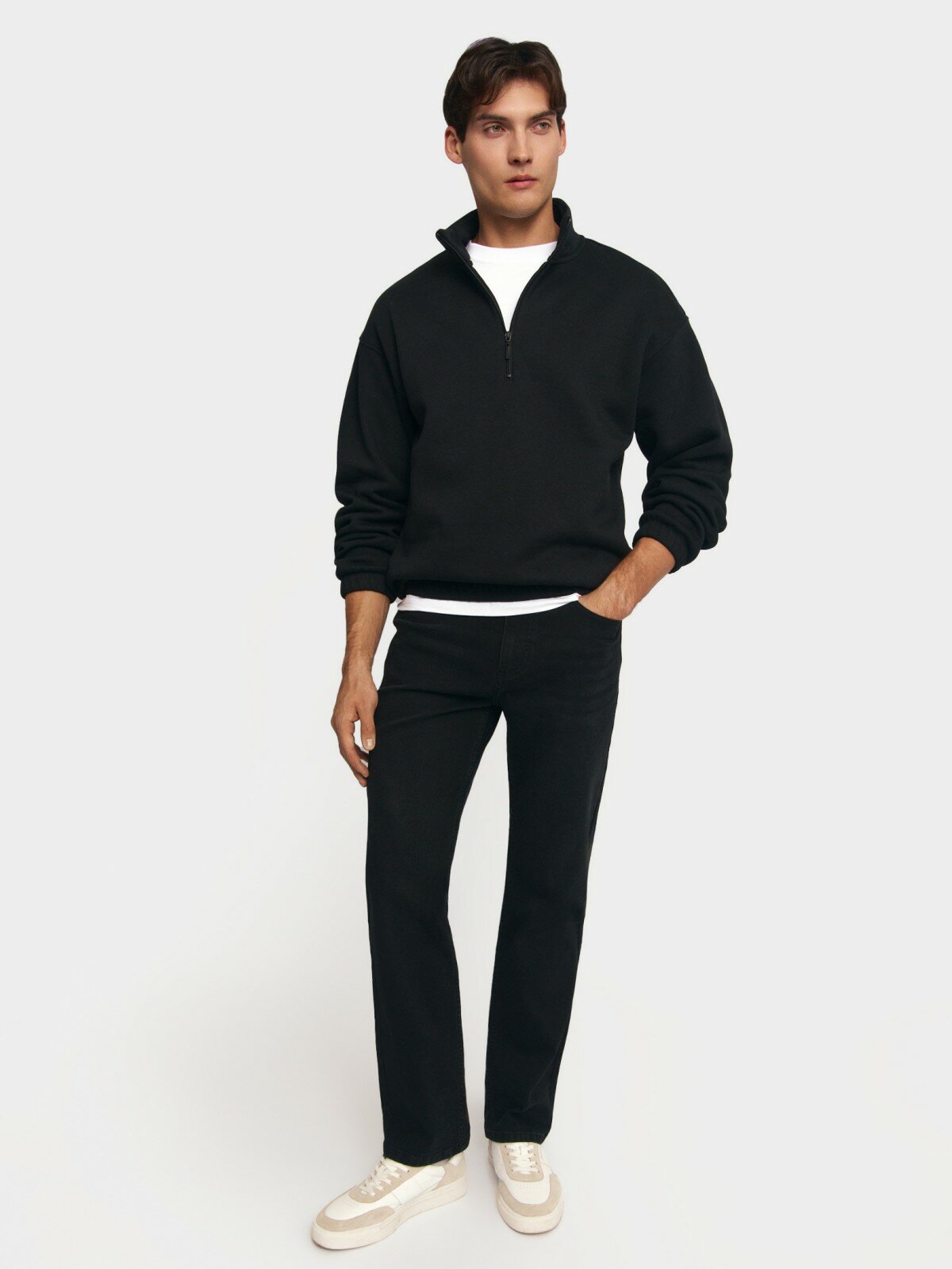 Джинсы трубы 