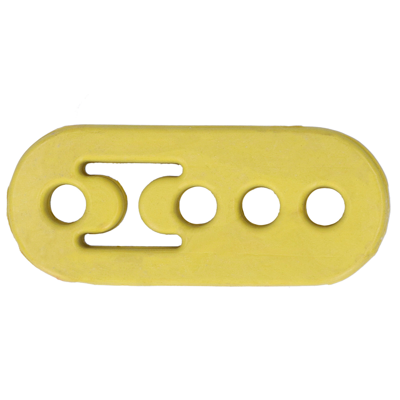 Крепление глушителя 12 мм, выхлопная труба, 4 отверстия, регулируемый, полиуретановый буфер, ударопрочный, универсальный, желтый.