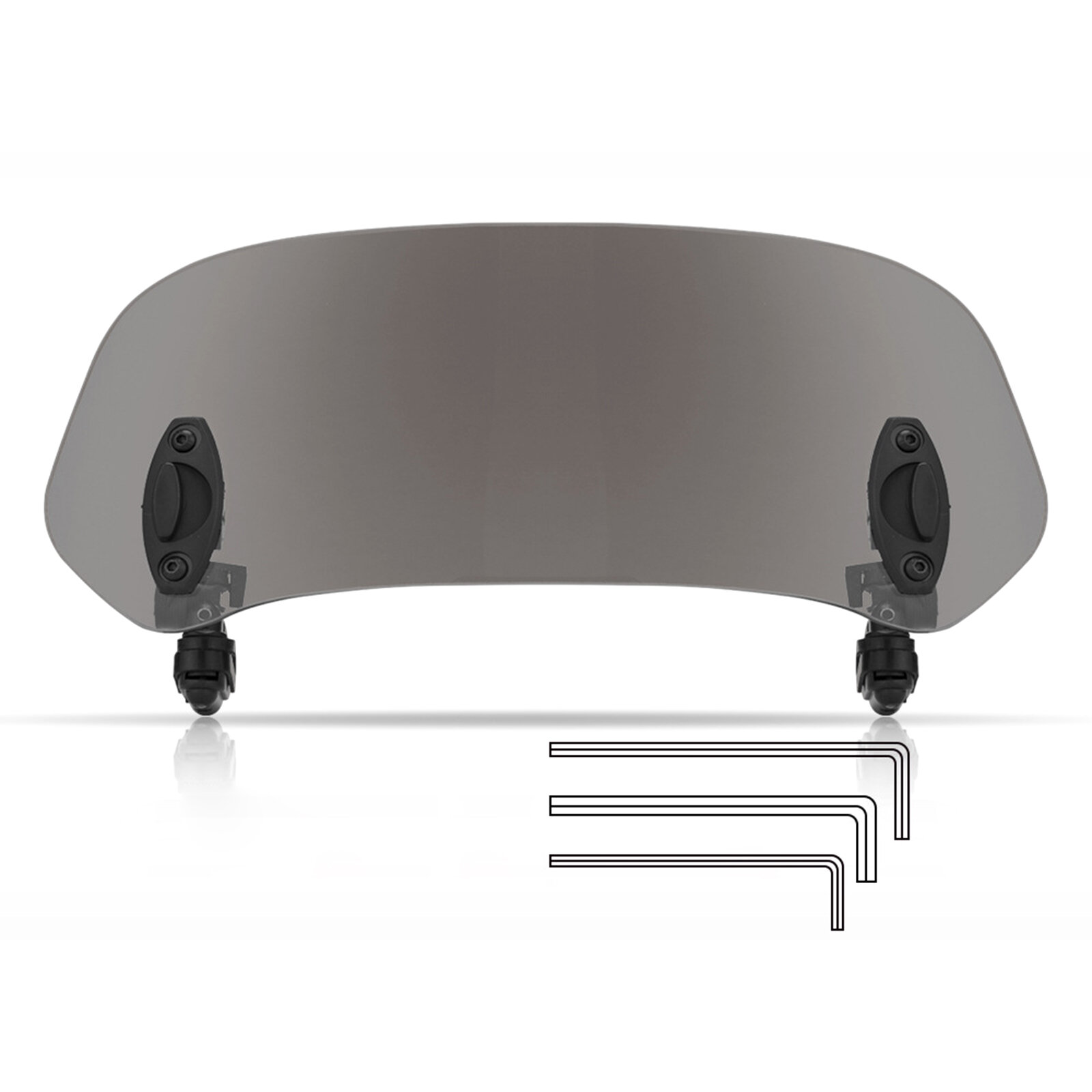 Удлинитель Ветрового Стекла: 180° Регулировка Уменьшение Шума Универсальный Дефлектор Для Мотоцикла - Простой Монтаж Без Сверления Прочный Поликарбонат Для Скутеров Круизеров И ADV