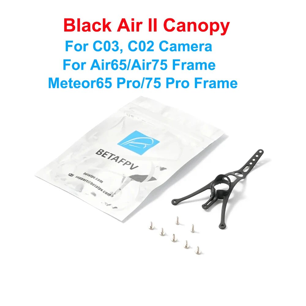 Черный BETAFPV Air II навес для C03/Air65/Meteor65