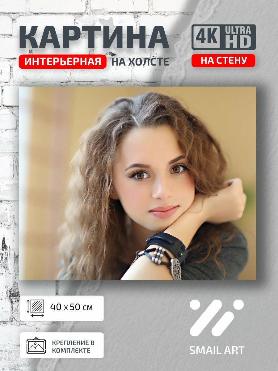 Картина на холсте интерьерная 40 на 50 на стену Лицо Portrait для спальни портрет интерьер