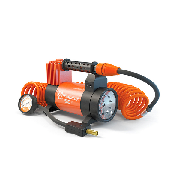 AUTOPROFI AGR50L компрессор агрессор 12v. 50л. / мин.+ фонарь (переходник для накач. лодок)