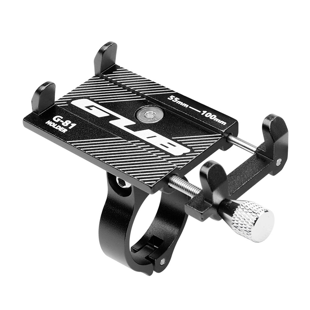 GUB Adjustable Bicycle Phone Mount Holder MTB Mountain Bike Motorcycle Handlebar Clip Stand для 3.5, материал алюминиевый сплав, цвет черный / красный / титановый, ширина телефона 55-100мм / 2.2-3.9дюйма, вес approx.71г / 2.5 унции, размер упаковки
