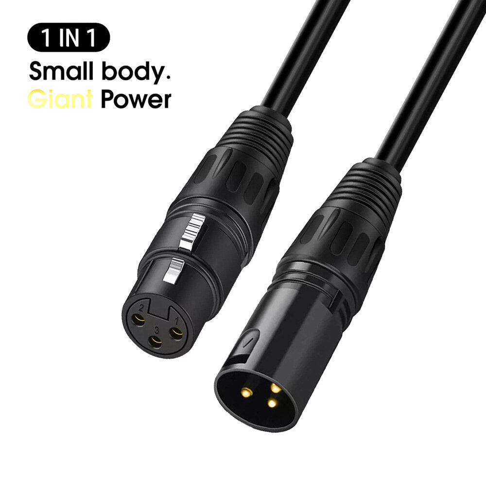 3-контактный XLR-кабель для микрофона, женский-мужской, сбалансированный, премиум-аудио, 1,8 м