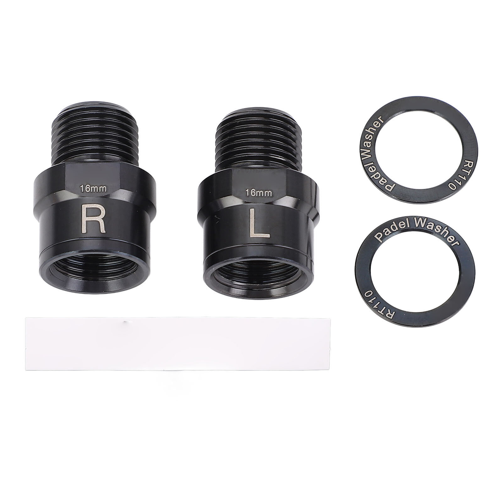 2 шт. удлинитель педали велосипеда 16 мм из титанового сплава удлиняющий вал для педали велосипеда для горных велосипедов шоссейных велосипедов черного цвета