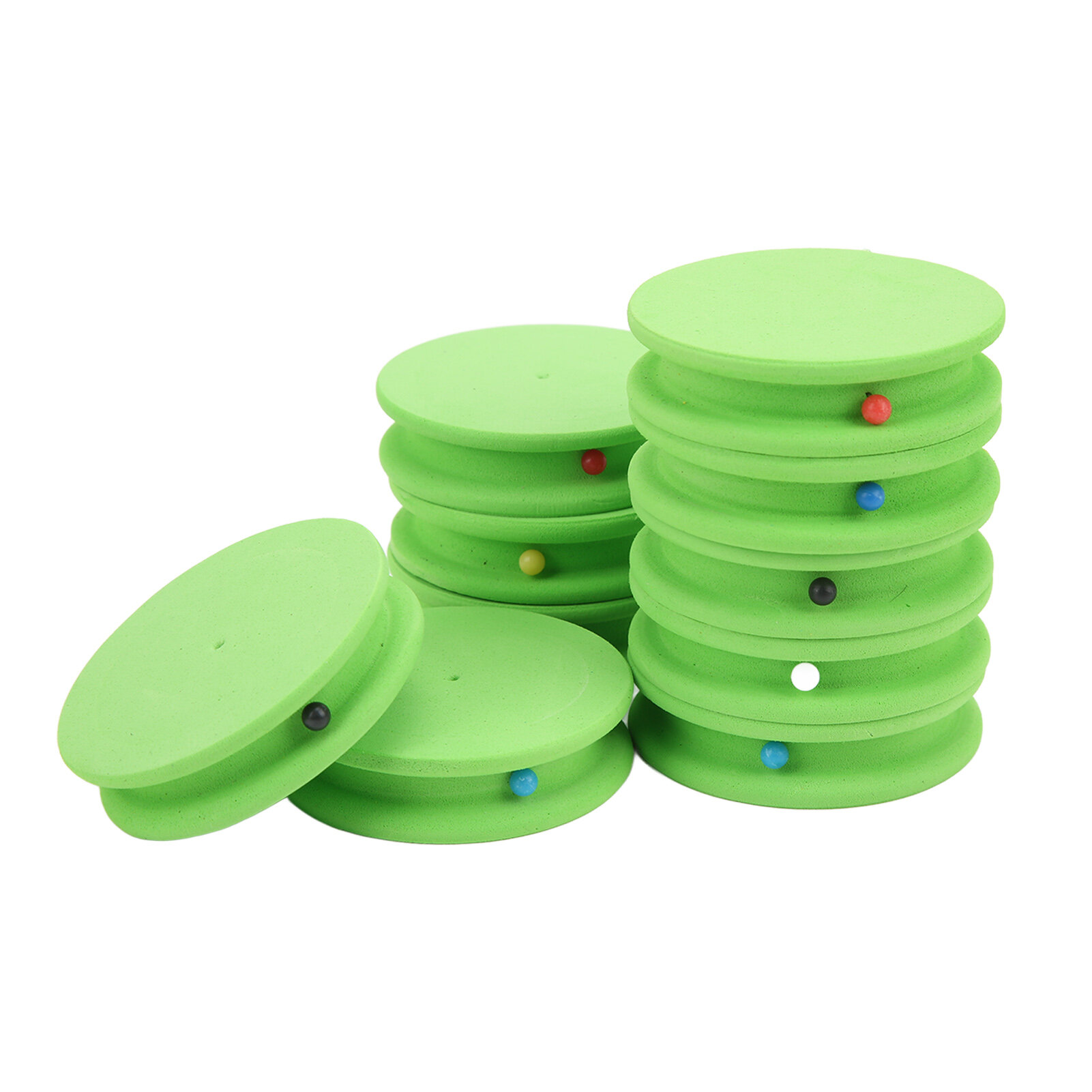 10 шт. Многофункциональные катушки из EVA-материала для рыбалки, зелёные, для хранения и намотки лески на открытом воздухе