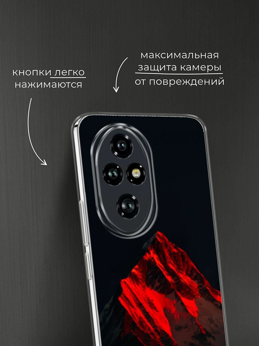 Чехол на Honor 200 Pro / Хонор 200 Про с принтом Красная гора — фото 1