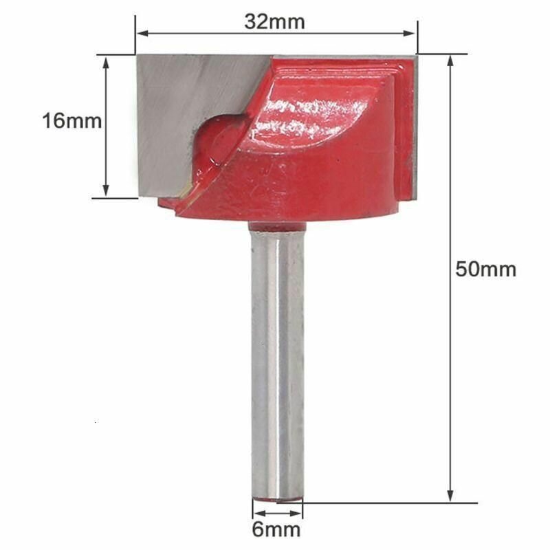 Деревообрабатывающая фреза с хвостовиком 6 мм, донный резак-32 мм