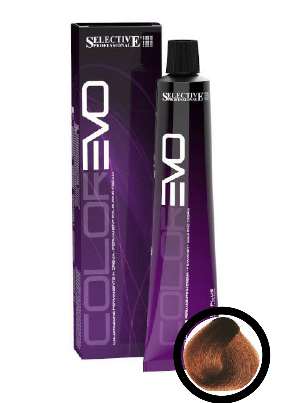 SELECTIVE PROFESSIONAL профессиональная крем-краска ColorEVO 7.43 блондин медно-золотистый, 100 мл