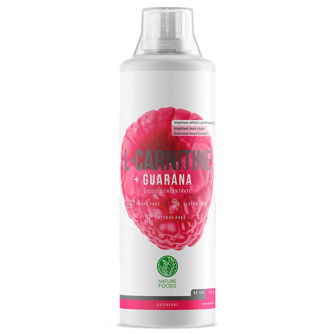 Nature Foods L-Carnitine + Guarana concentrate (500 мл) (малина)