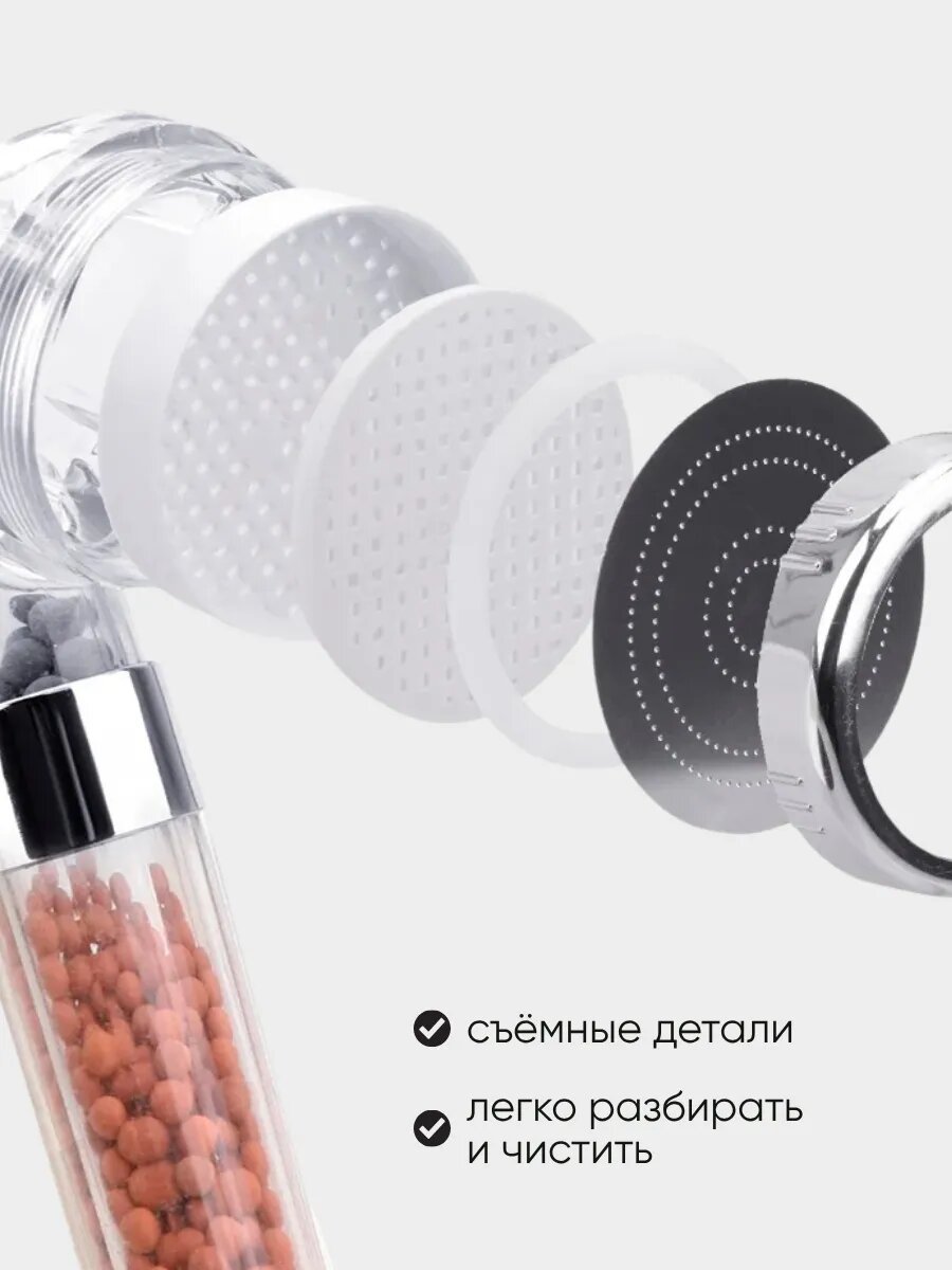 Лейка для душа с фильтром, тропический режим — фото 1
