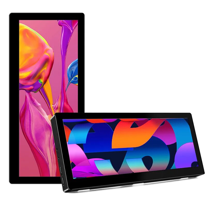 10,3-дюймовый сенсорный монитор небольшого размера, 400 кд/м2, VESA, IPS-барный экран 1920*720 HDMI USBC, подходит для портативного сенсорного портативного ноутбука