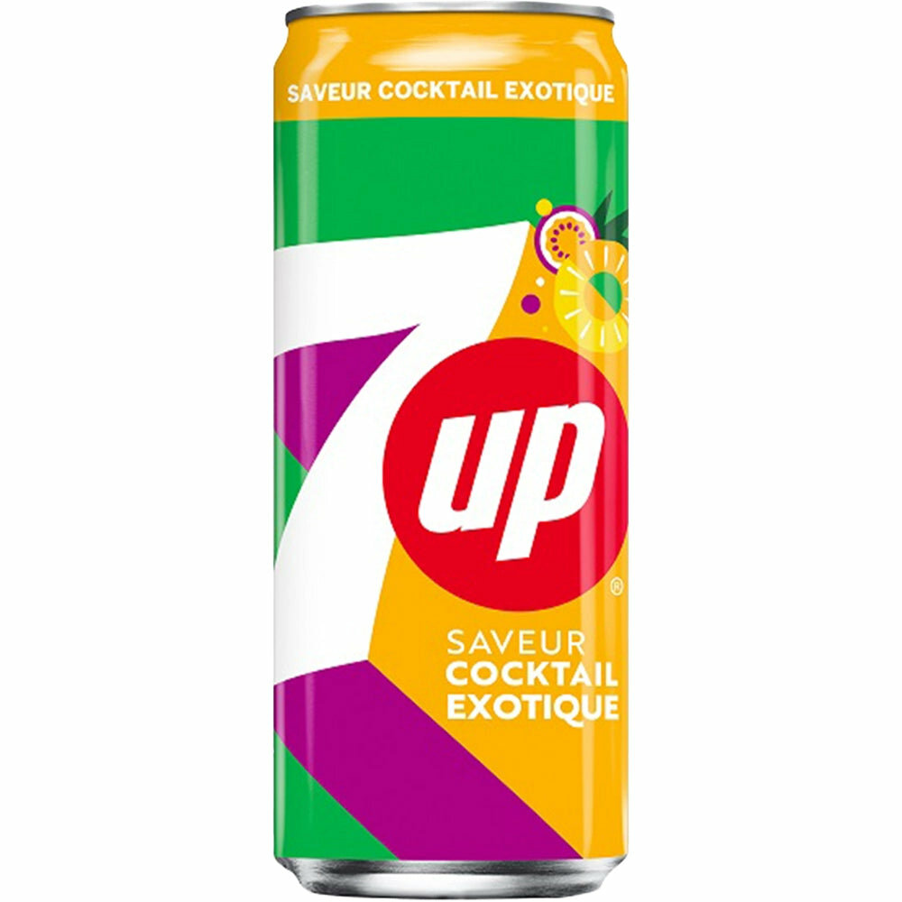 Газированный напиток 7UP Saveur Cocktail Exotique 330 мл.