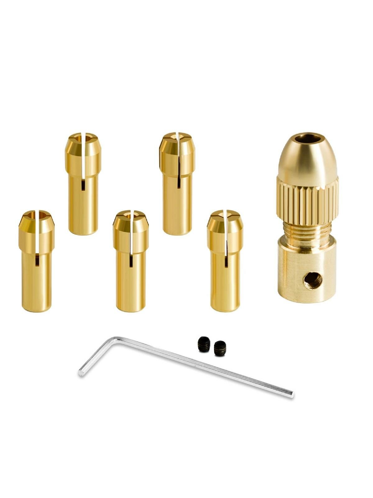 Набор цанг для сверлильного патрона 6шт 0,5-3 мм Сменный быстрозажимной патрон для сверла