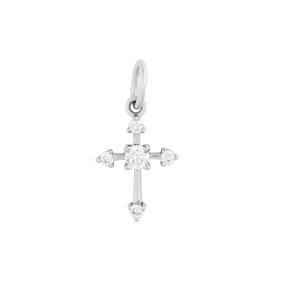 крест из белого золота