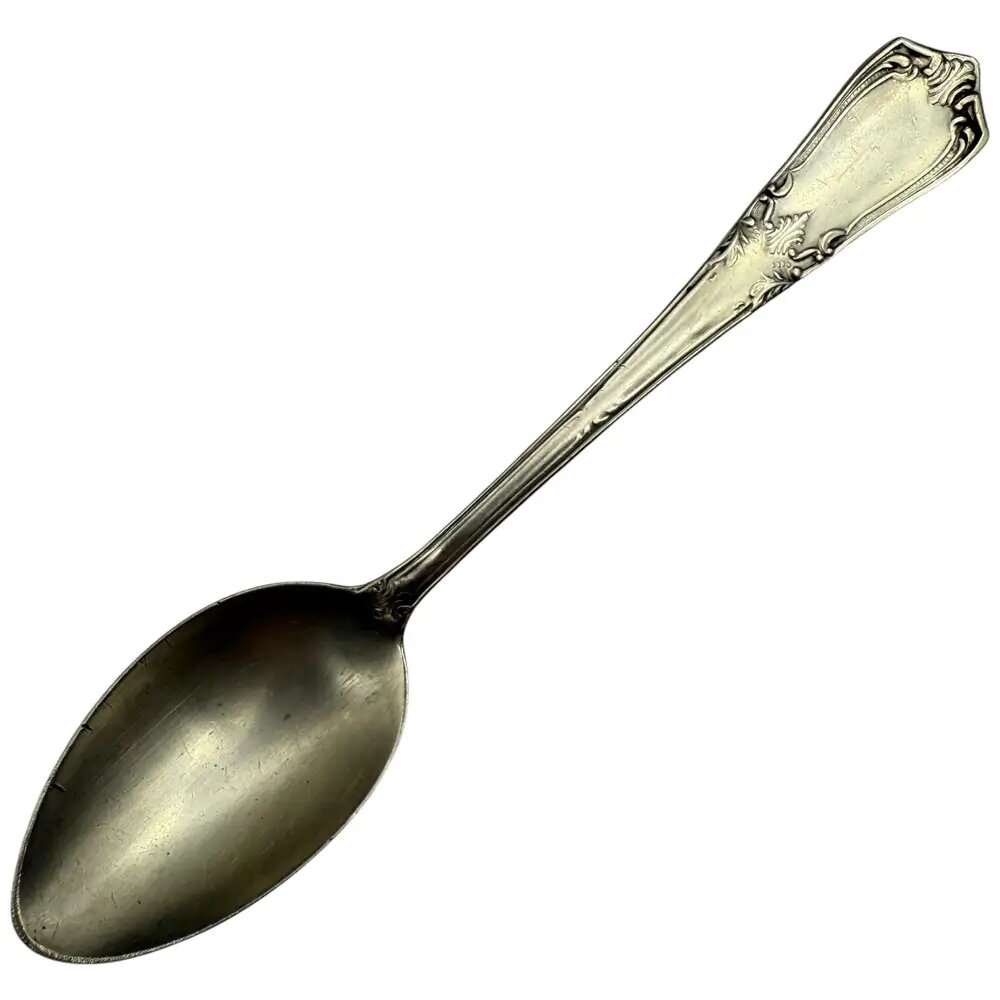 Ложка чайная, 14.5 см, серебро 0.875, 1975 г. Завод по обработке спецсплавов (5СЗ), СССР