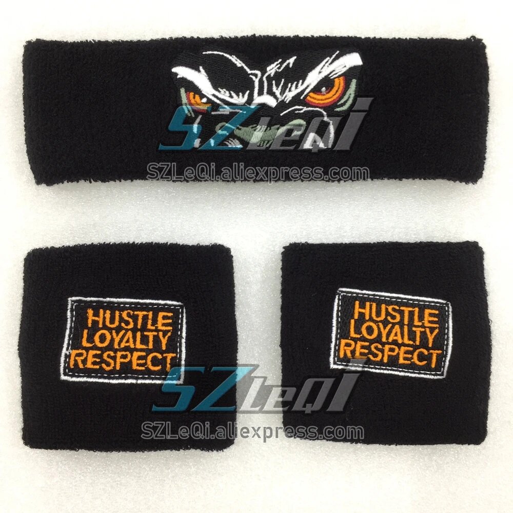 Черный спортивный браслет Hustle Loyalty Respect