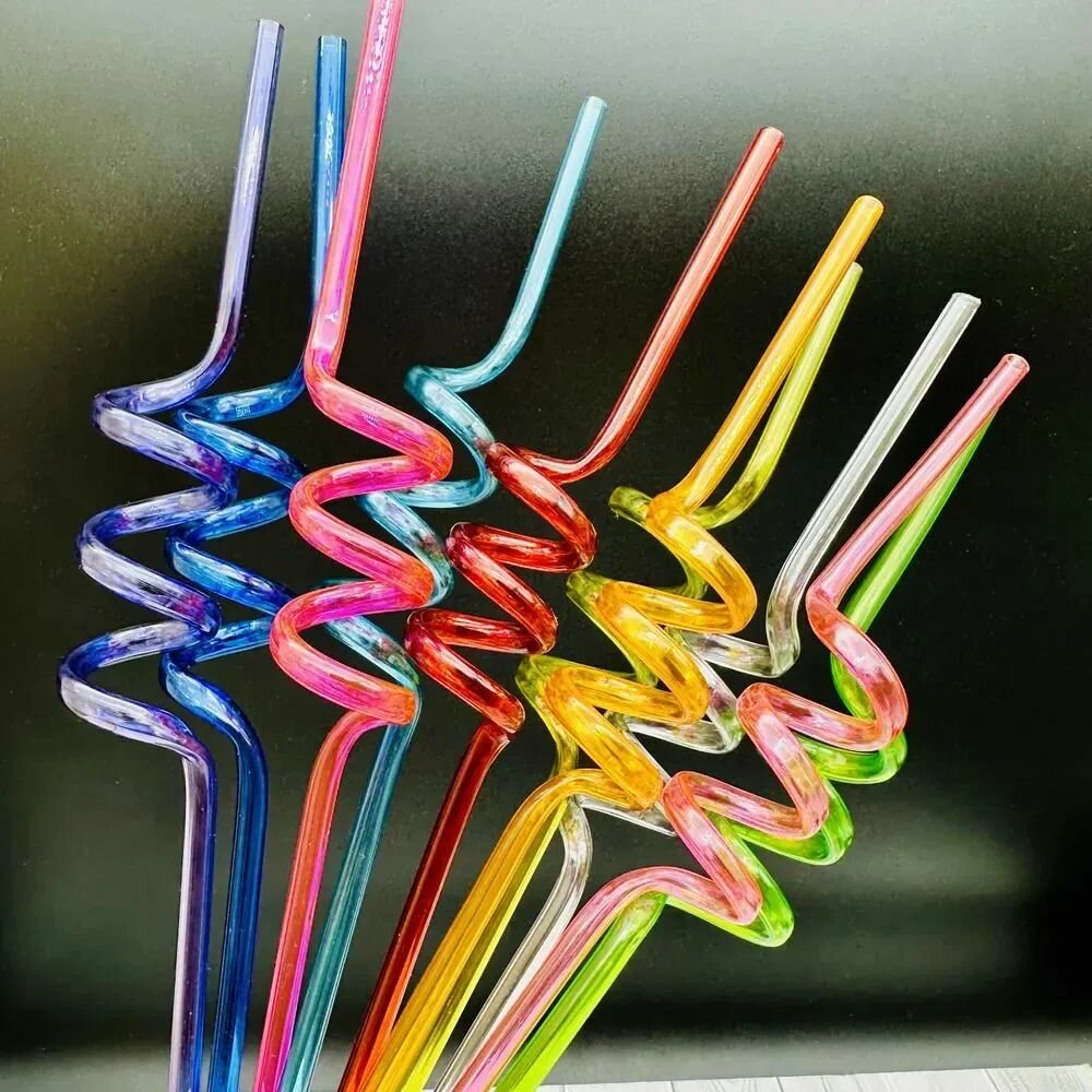 Трубочки для коктейлей, 25 см х 4 мм, 10 шт