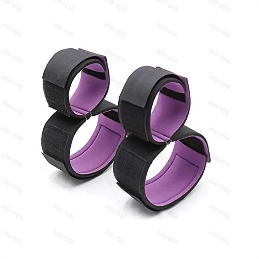 БДСМ набор для кровати, фиксаторы для рук и ног, манжеты для ног, наручники, оковы, бандаж БДСМ для связывания ног и рук, комплект для ролевых игр