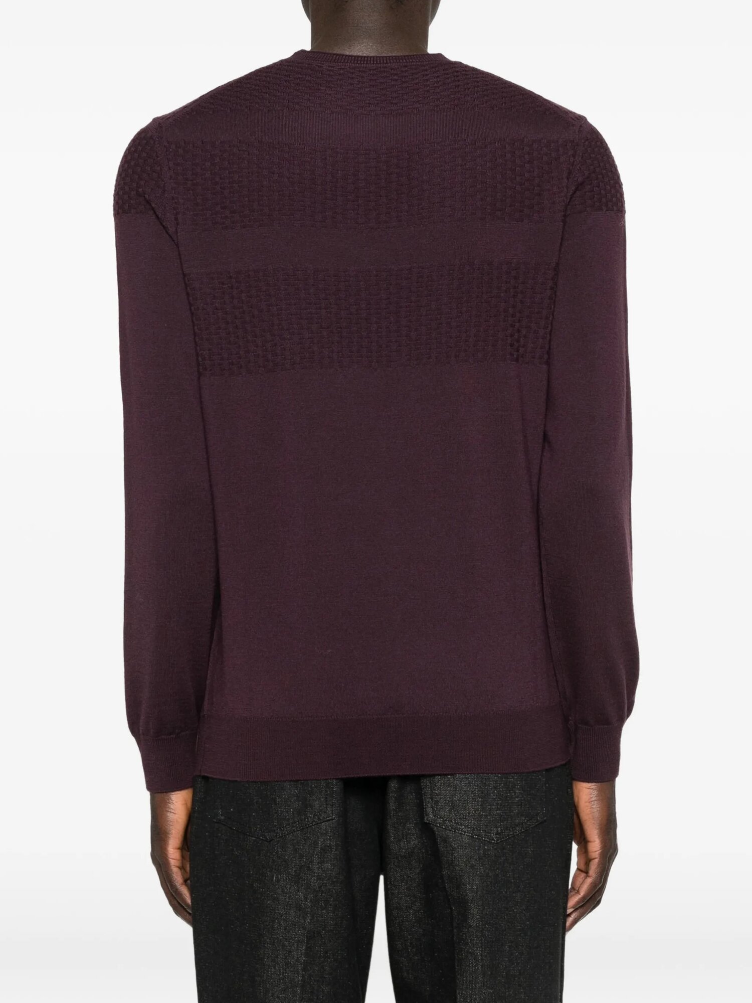 Свитер Corneliani Textured sweater, размер 54, , purple — фото 1