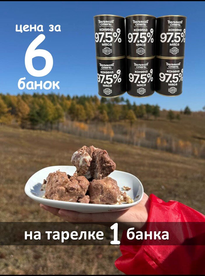 Тушенка конина наше все