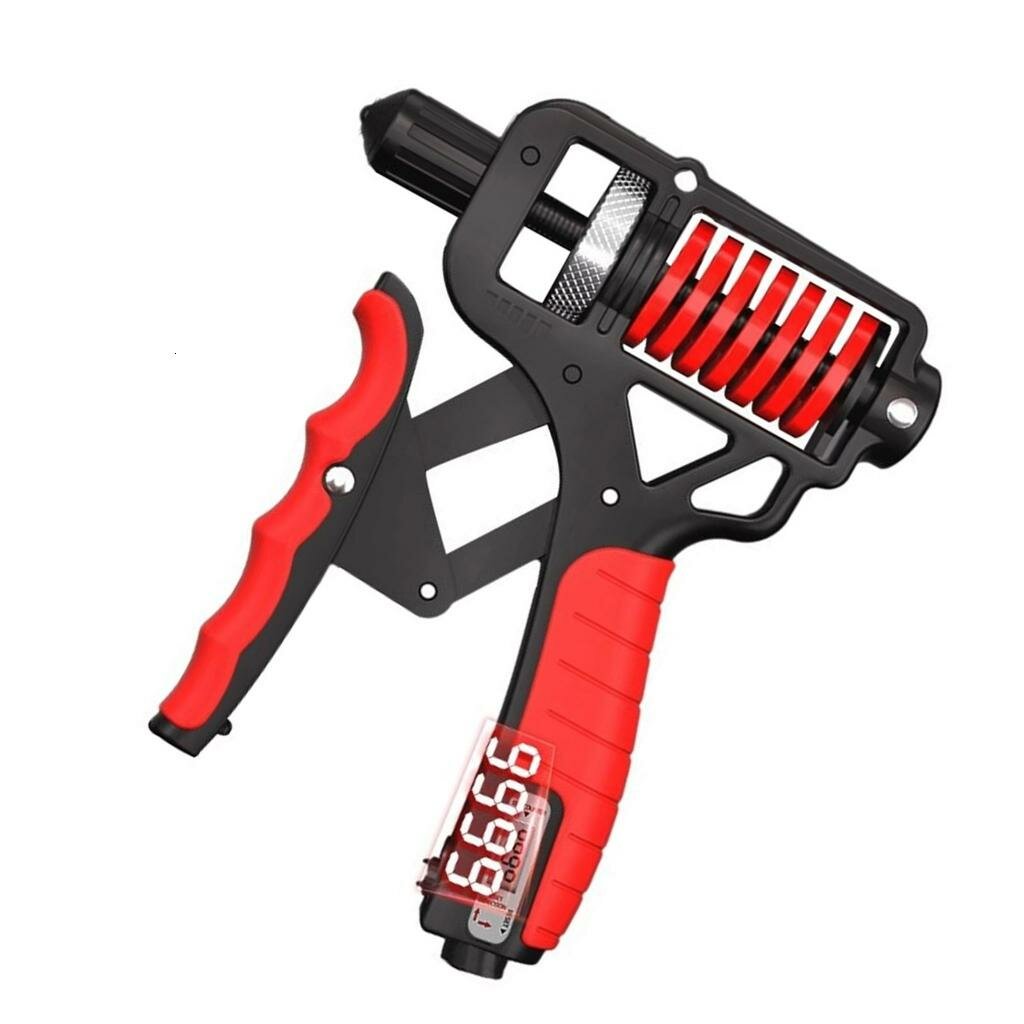 Портативный регулируемый тренажер для кистей, красный