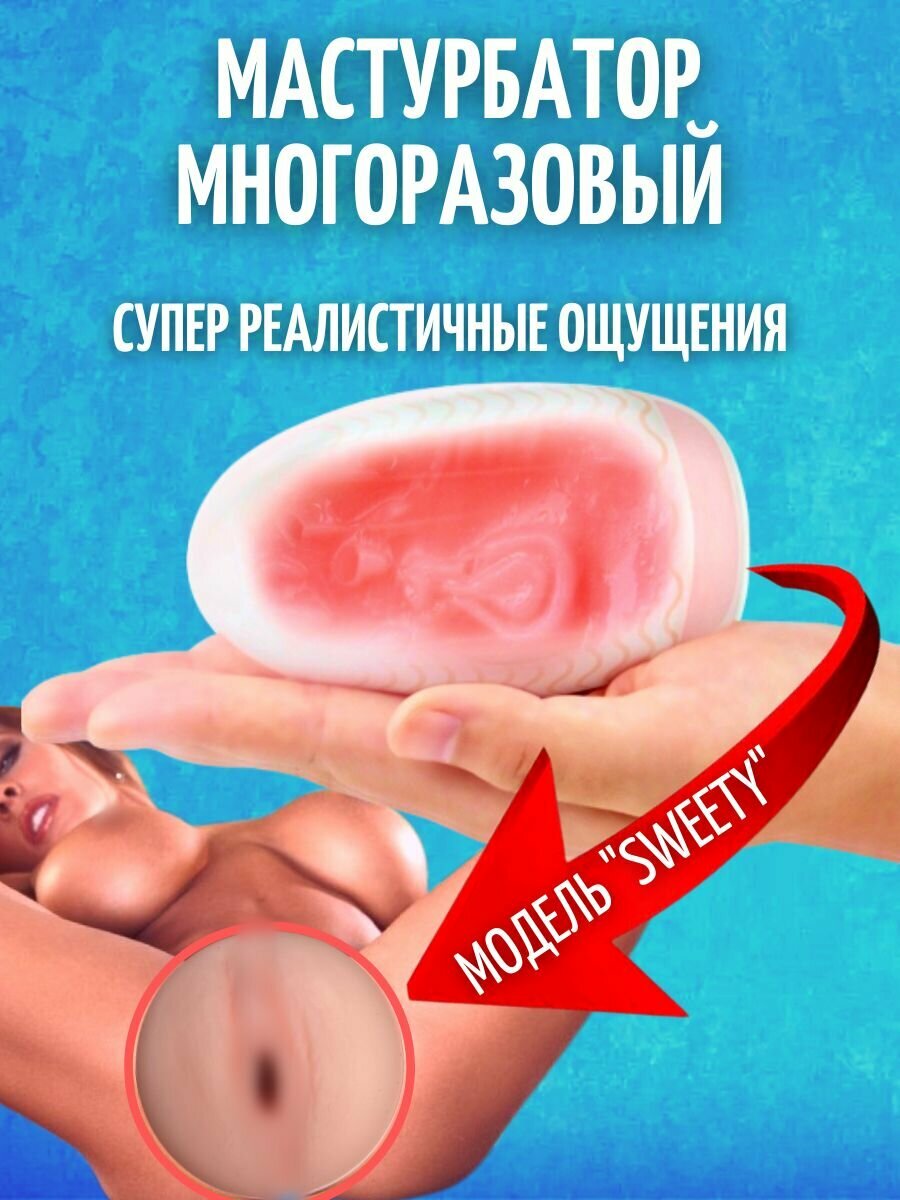 Яйцо-мастурбатор в виде ротика, вагины или ануса с эффектом минета, а также классического и анального секса