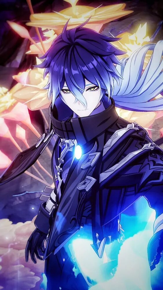 Алмазная Мозаика "Геншин Импакт" 40x50 См Алмазная Вышивка / Картина Стразами Подарков / Украшения