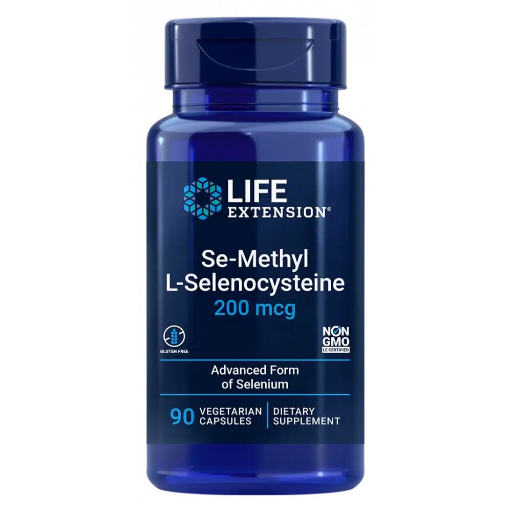 Life Extension Se-Methyl L-Selenocysteine, 90 капсул вегетарианских