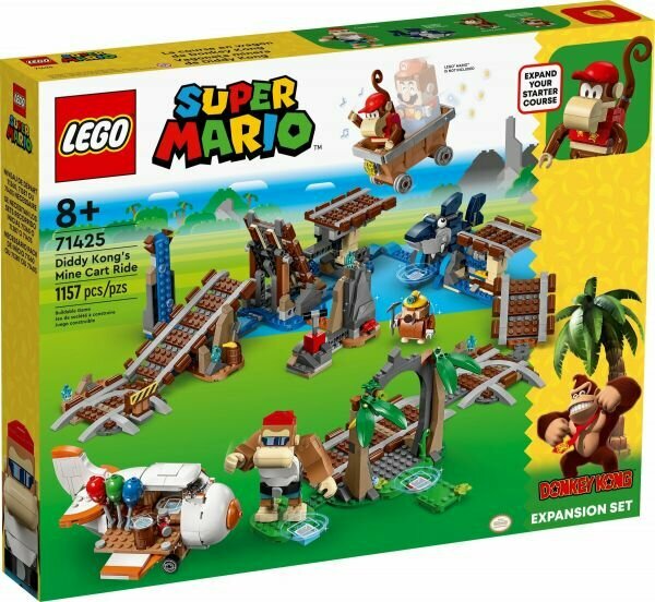 Lego 71425 Super Mario Поездка Дидди Конга на шахтной тележке. Дополнительный набор