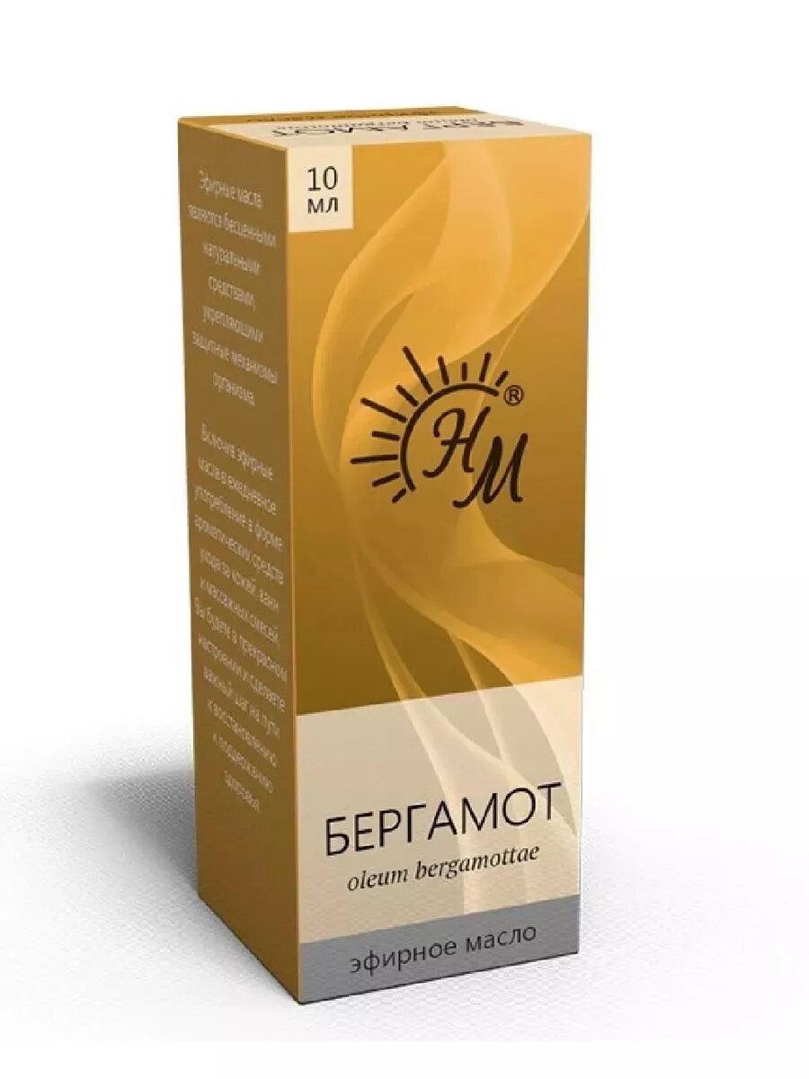 Масло бергамот эфирное 10 мл - 1уп