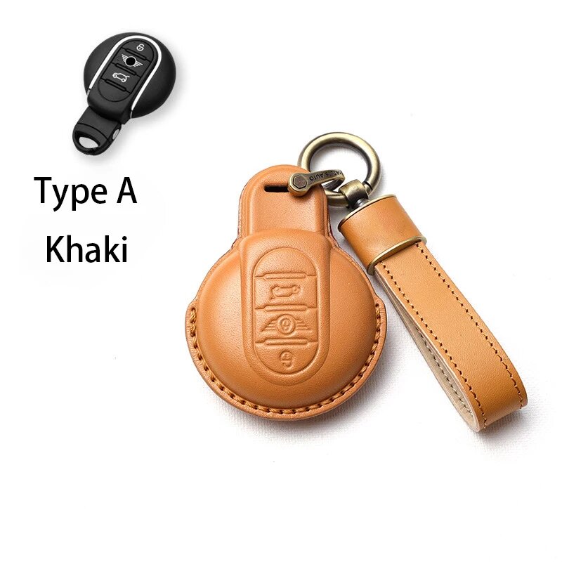 Кожаный чехол для автомобильного ключа чехол для BMW MINI COOPER S ONE JCW F54 F55 F56 F57 F60 CLUBMAN COUNTRYMAN дистанционный брелок держатель оболочка брелок