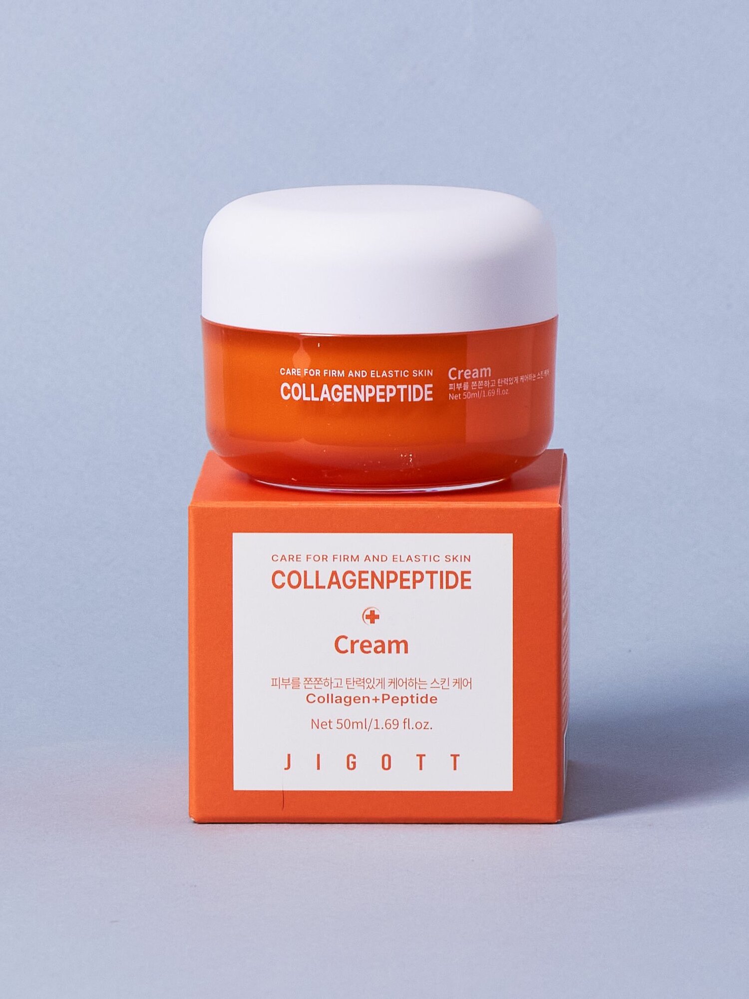 Jigott Омолаживающий крем с комплексом из коллагена и пептида 50мл CollagenPeptide Cream