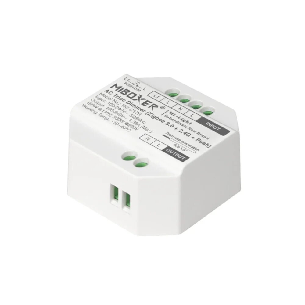 Miboxer AC Triac Dimmer TRI-C1ZR Zigbee RGB контроллер