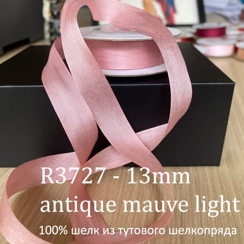 Настоящая чистая шелковая лента из тутового шелкопряда, 10 метров на рулон