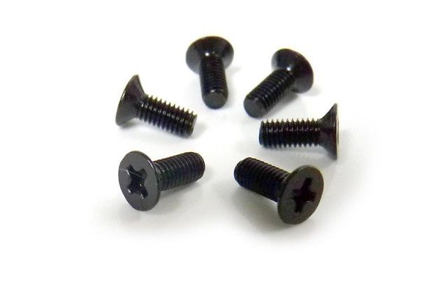 Винт Himoto Hi31070 с потайной головкой M3x10 под крестовую отвертку, 6шт