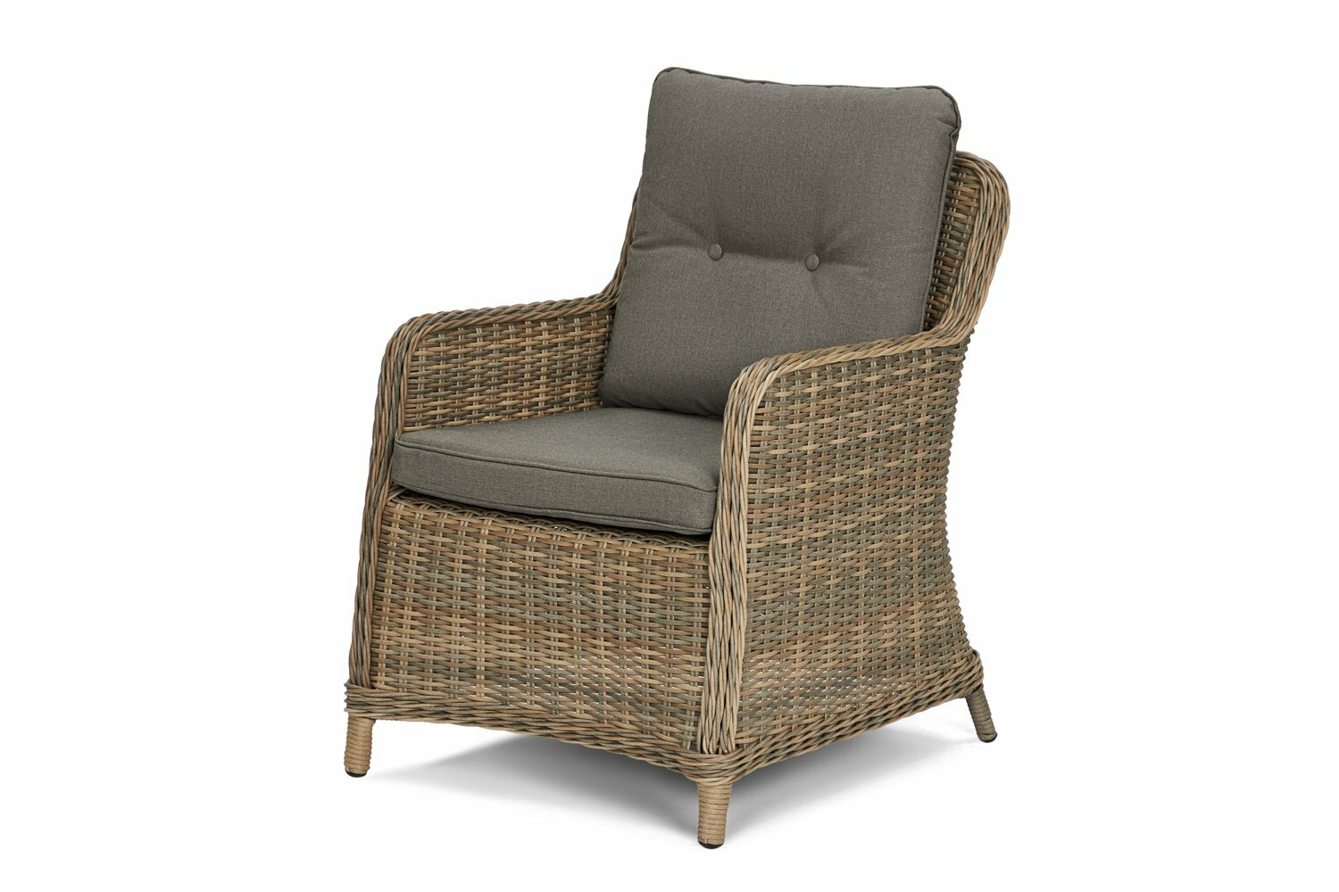 Кресло садовое Hoff Ecuador, 63х85х74 см, искусственный ротанг, цвет жёлтый, зелёный