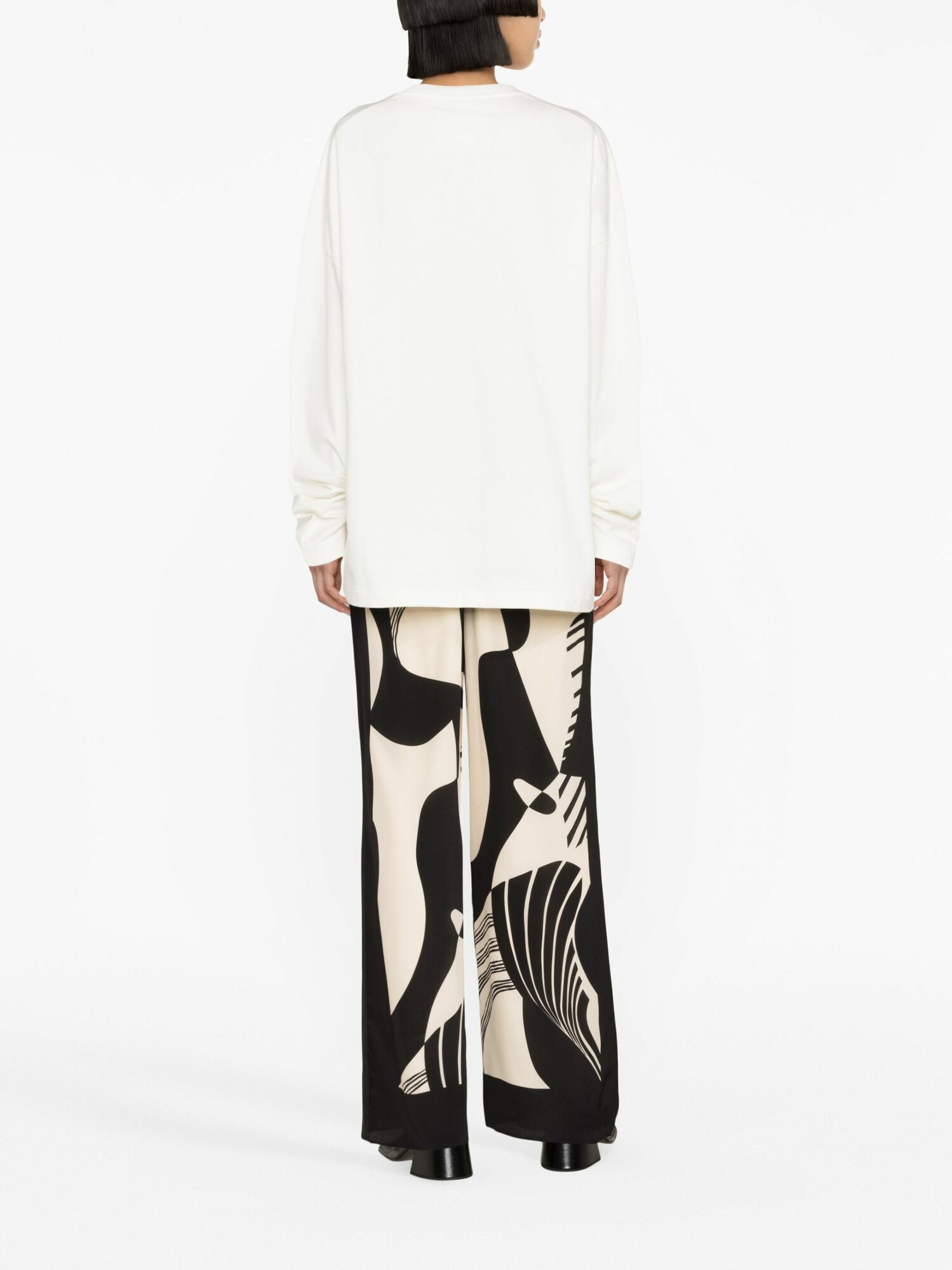 Толстовка Jil Sander, размер 48, , бежевый/белый — фото 1