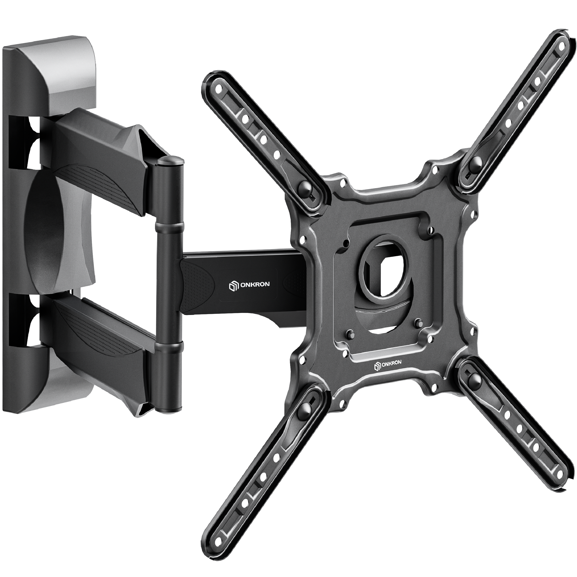 Кронштейн Onkron M4, для ТВ, наклонно-поворотный, 32"-65", 55-500 мм от стены, черный 9299147 .