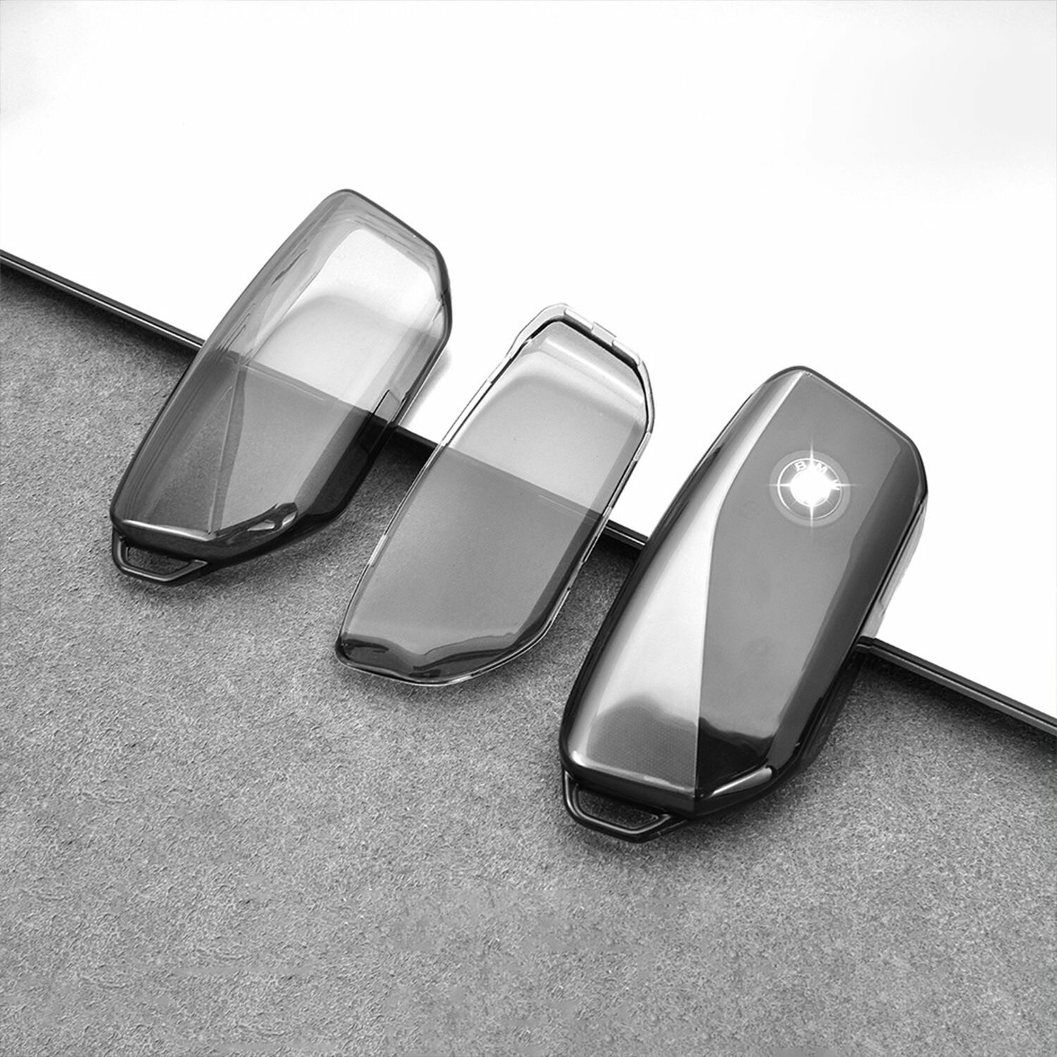 Чехол футляр для ключа BMW 7 i7 M X7 Ix XM X5 X6 X1 i4, C153, TPU, Черный