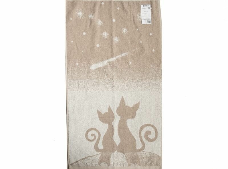 Полотенце Речицкий Текстиль "В тишине", льняное, махровое, 67x150см