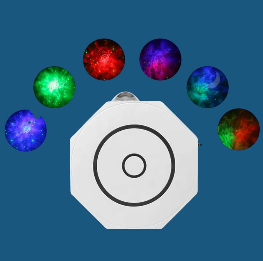 Ночник проектор звездного неба, Bluetooth- колонка Octagon светодиодный