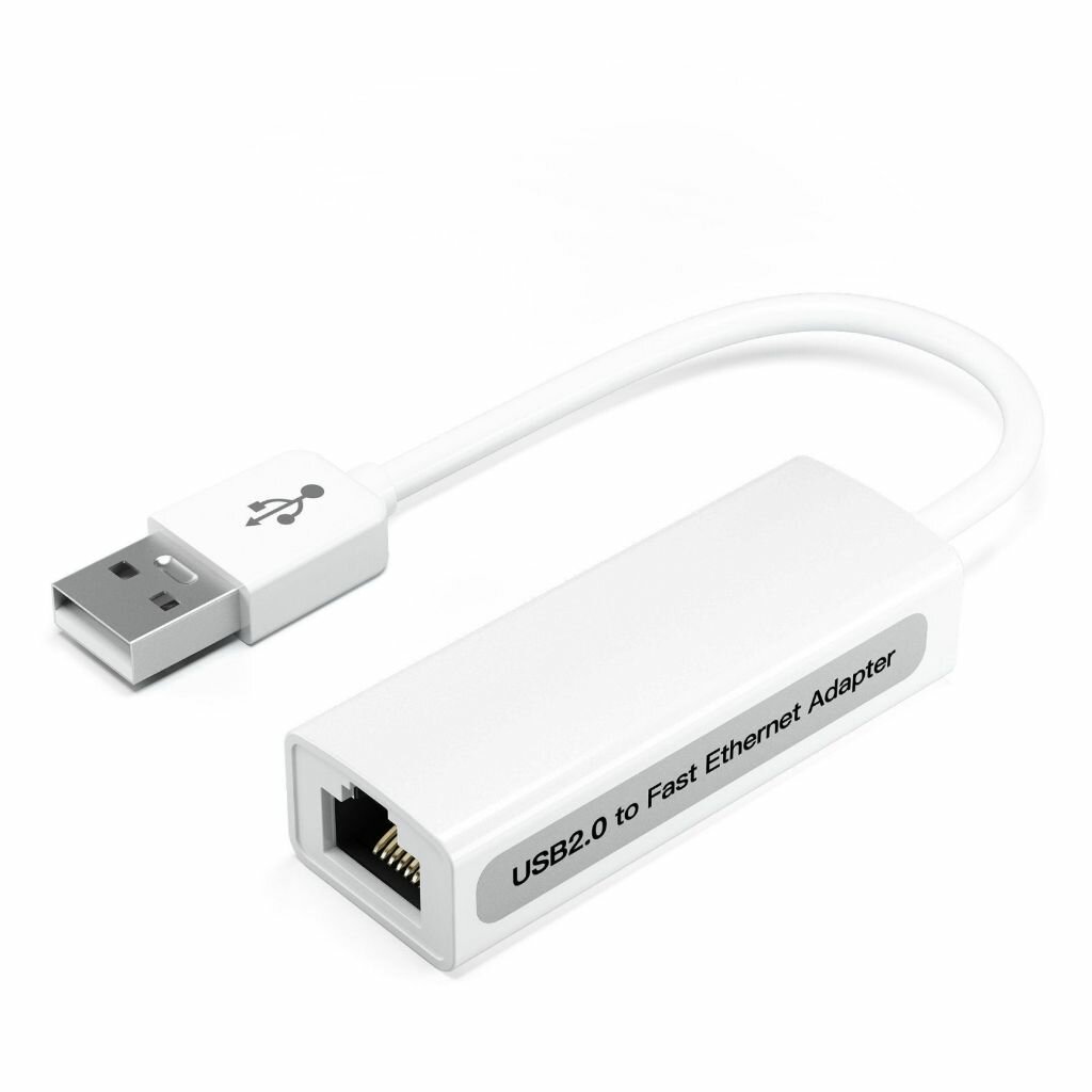 Сетевая карта USB2.0 100m Порт USB A для подключения компьютерной сетевой карты RJ45