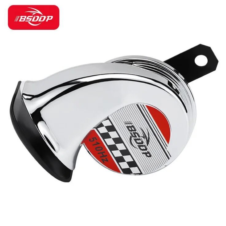 Универсальный мотоцикл 12 В постоянного тока 110 дБ Улитка воздушный Гудок Сирена серебристый