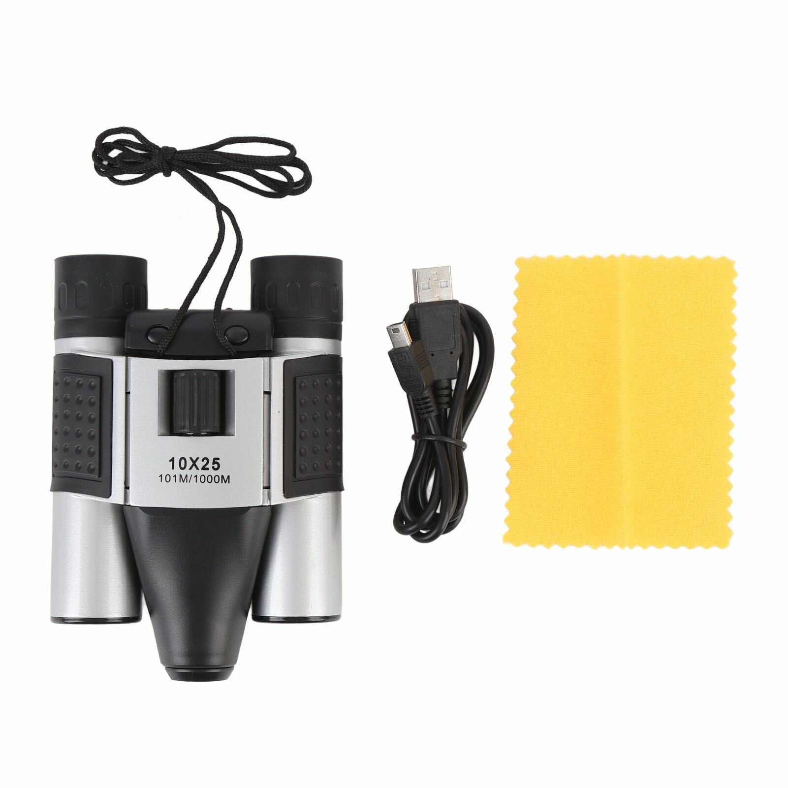 Бинокль с цифровым зумом 10x25, камерой и видеозаписью, HD-бинокль для наблюдения за птицами на открытом воздухе с поддержкой картридера для памяти 32 ГБ